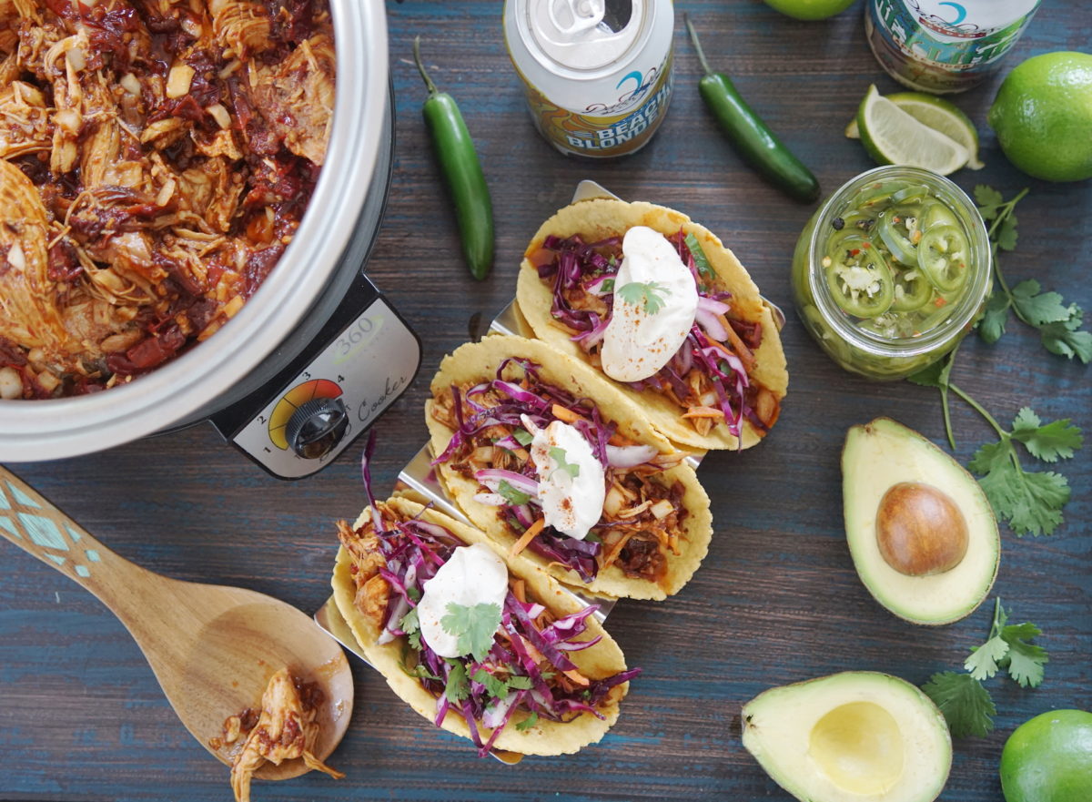 Beach Blonde Crafted Carnitas Sliders with Key Lime Cider Cilantro Slaw ...