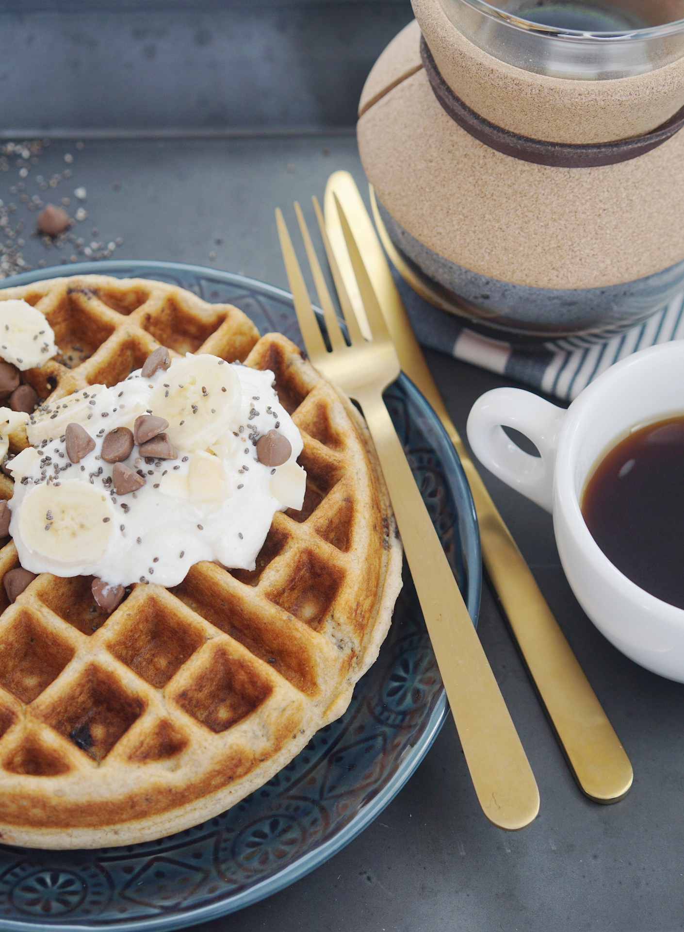 Breakfast Power Waffles - Emily Ellyn